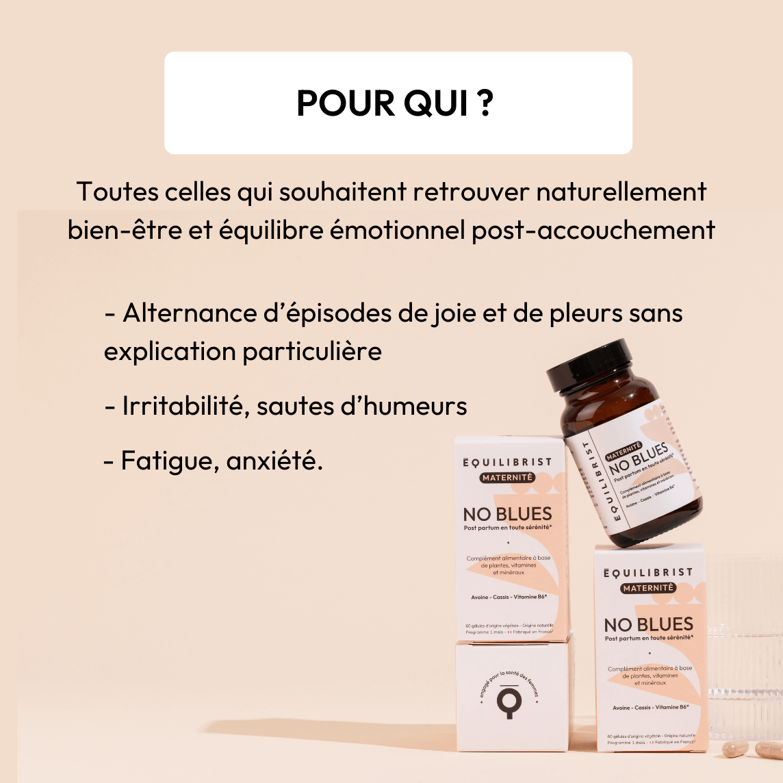 Complément Alimentaire Post-Partum : NoBlues